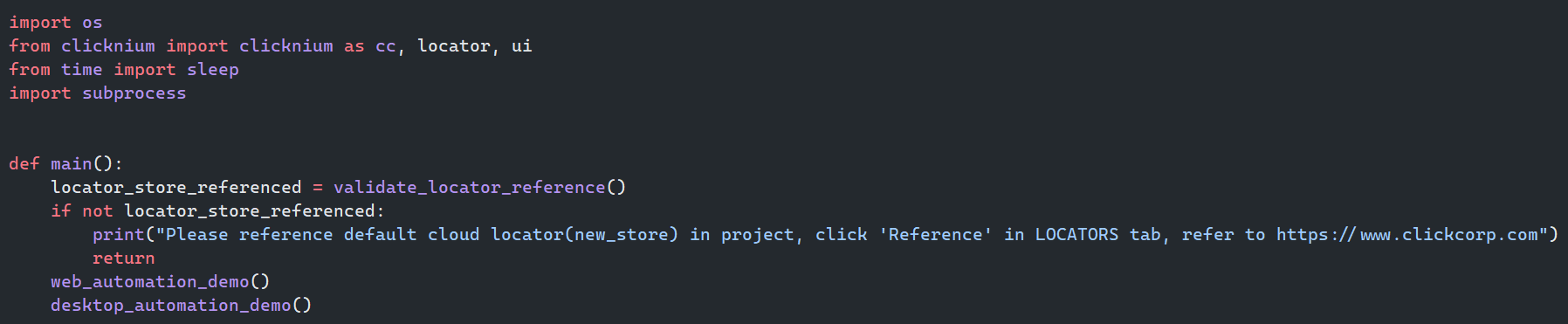 Clicknium Project Clicknium