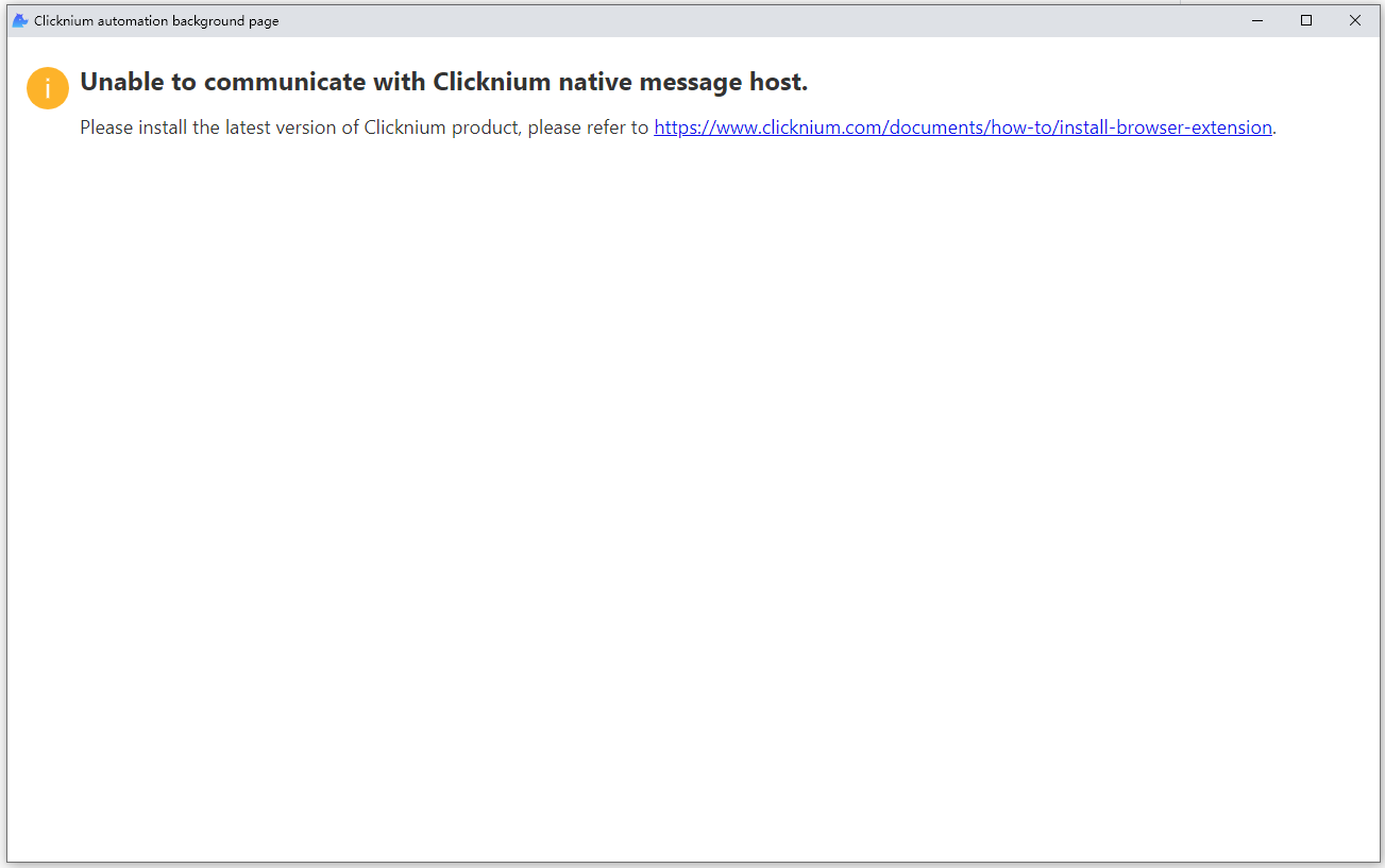 How to Install Browser Extension | Clicknium